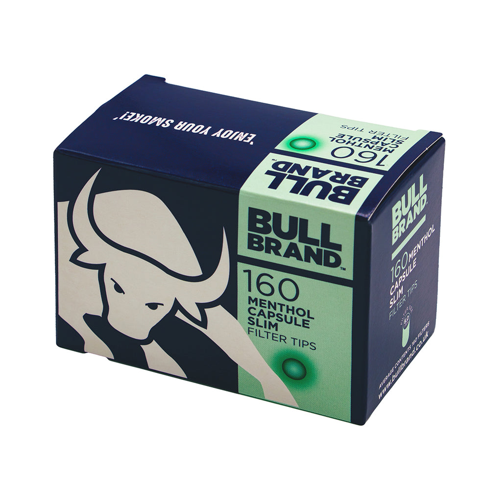 Menthol Capsule Slim Filter Cigarette Tips | Buy Online | Bull Brand