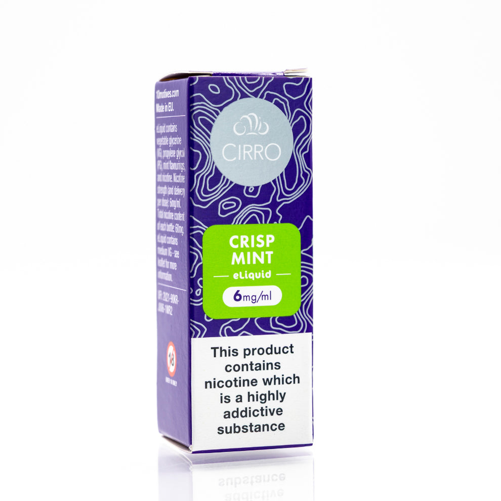 Cirro E Liquid Crisp Mint 6mg Buy Online Bull Brand