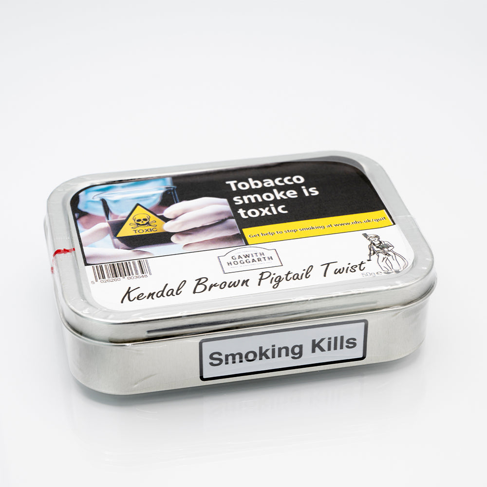 Kendal Brown Pigtail Twist (Pipe/Chewing Tobacco) 50g - Tin | Buy ...