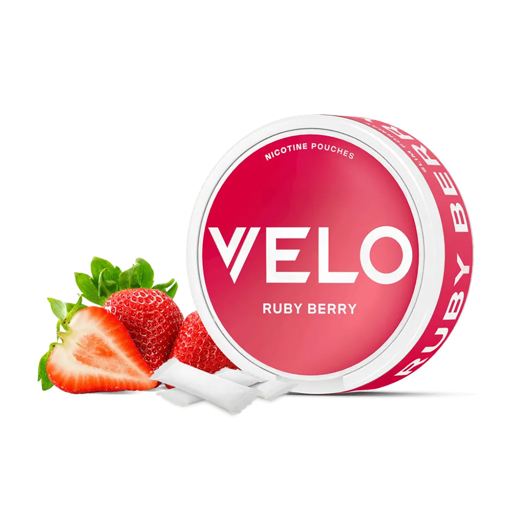 VELO Ruby Berry - 20 Nicotine Pouches - 10 mg | Buy Online l Bull Brand