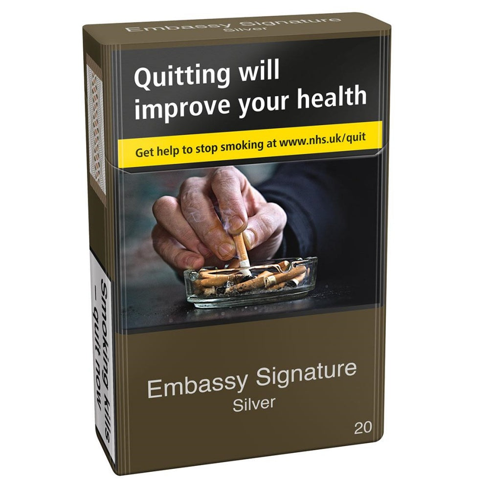 Embassy Silver Cigarettes 20 Pack | Buy Online | Bull Brand