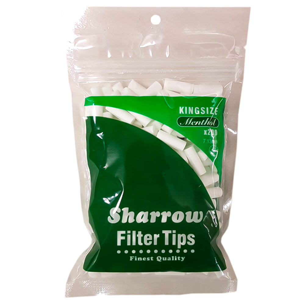 SHARROW KINGSIZE MENTHOL TIPS - 200's Bag | Buy Online | Bull Brand