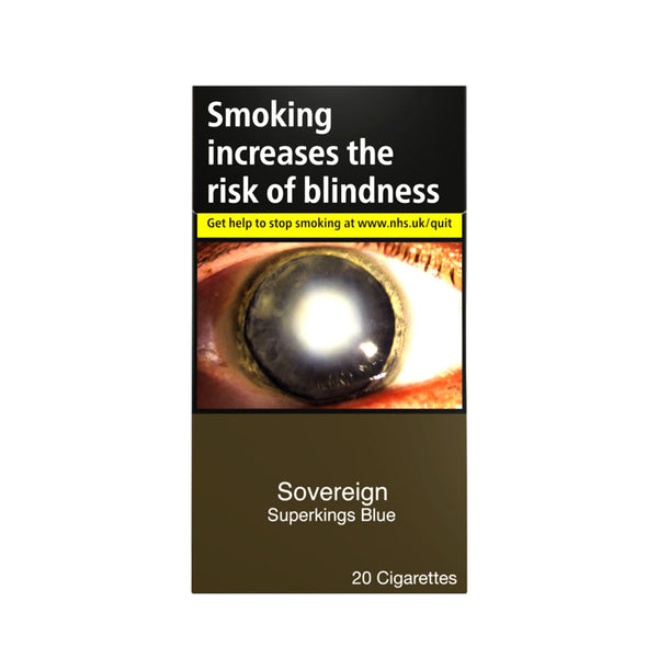 Sovereign Superkings Blue Cigarettes 20 Pack | Buy Online | Bull Brand