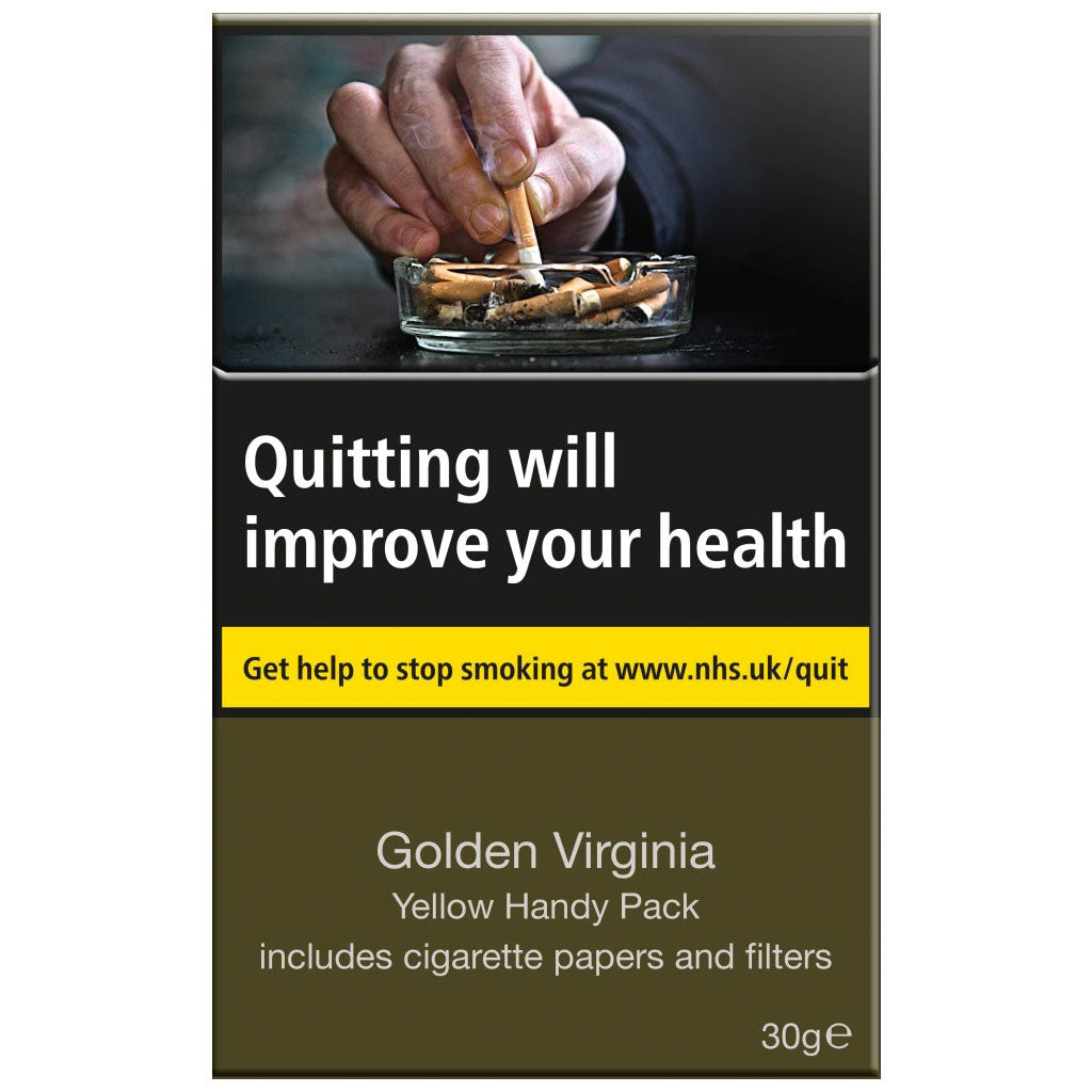 Golden Virginia Yellow 30g Handy Pack | Buy Online | Bull Brand